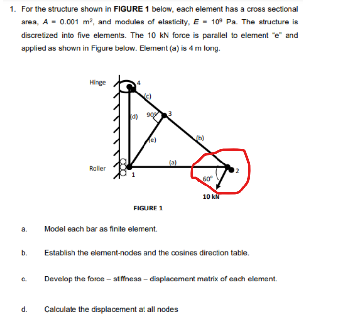 Solved Solve & explain how to calculate the force acting at | Chegg.com