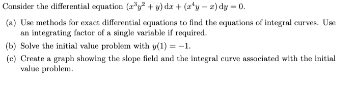 Solved Consider the differential equation | Chegg.com