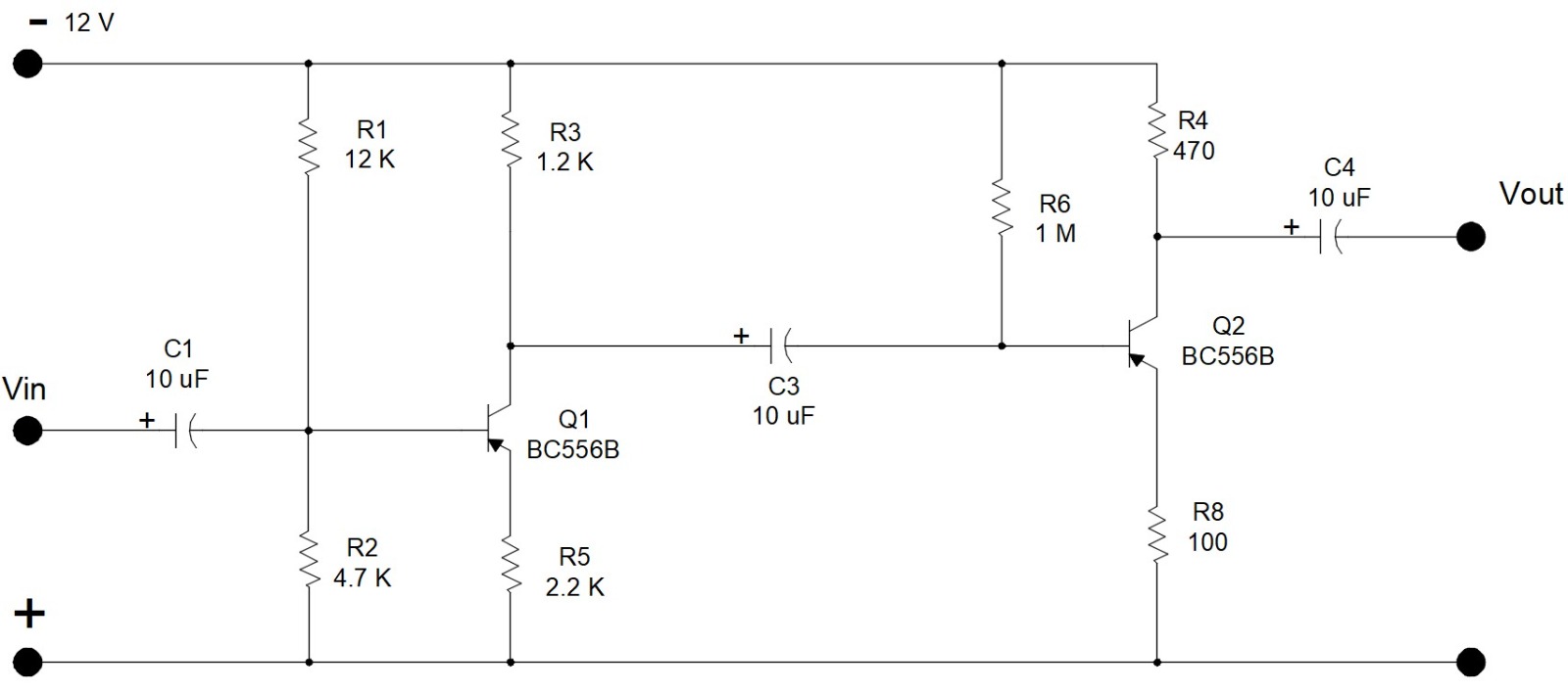 Solved Circuit input signal voltage is 200mVp and frequency | Chegg.com