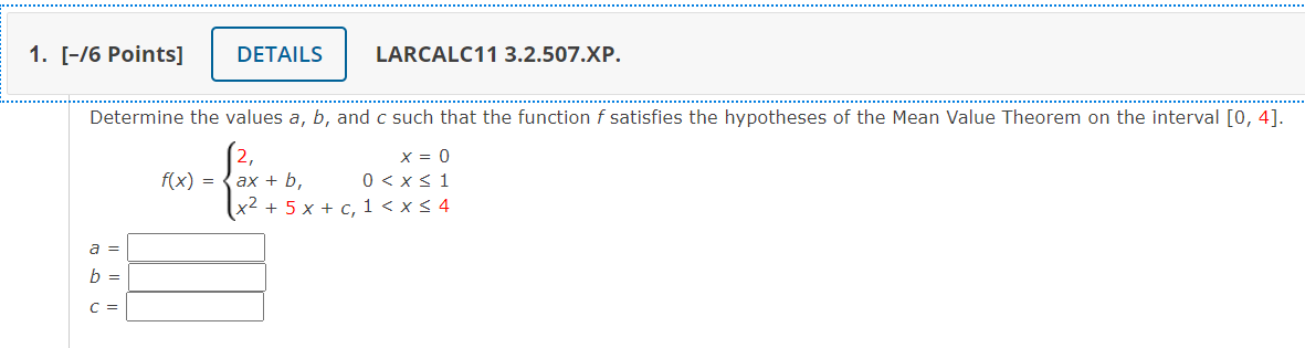 Solved 1. [-16 Points] DETAILS LARCALC11 3.2.507.XP. | Chegg.com