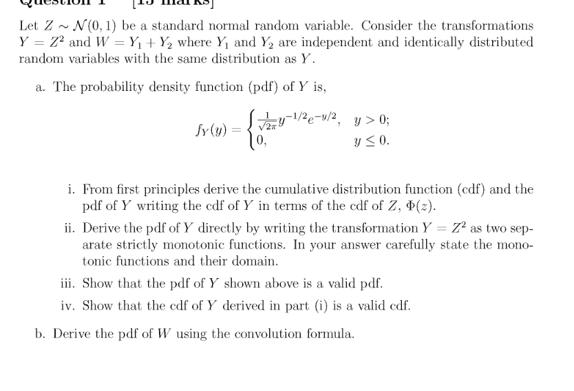 Solved Let Z ~ N(0,1) be a standard normal random variable. | Chegg.com