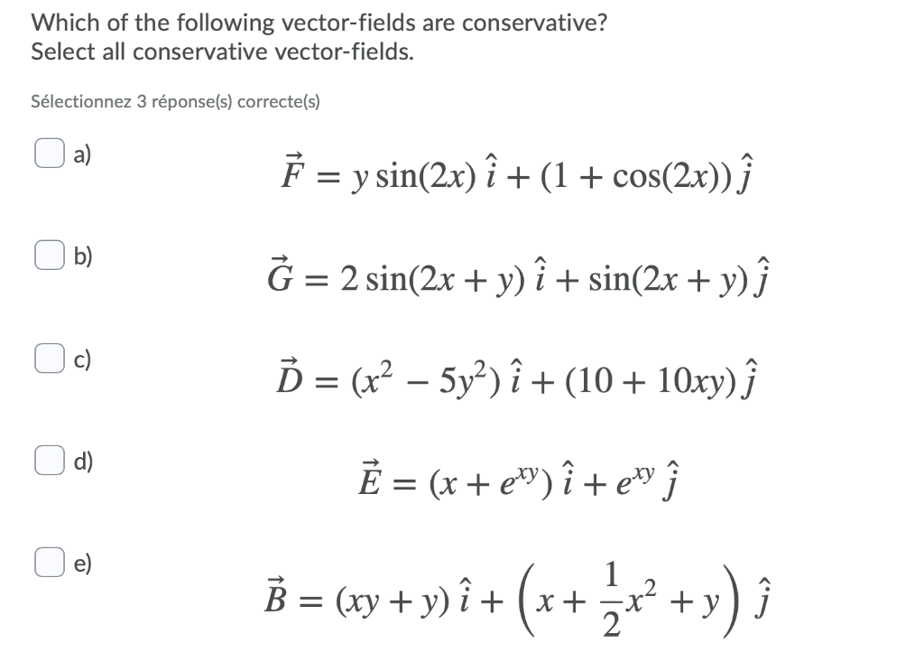 Solved Which of the following vector-fields are | Chegg.com