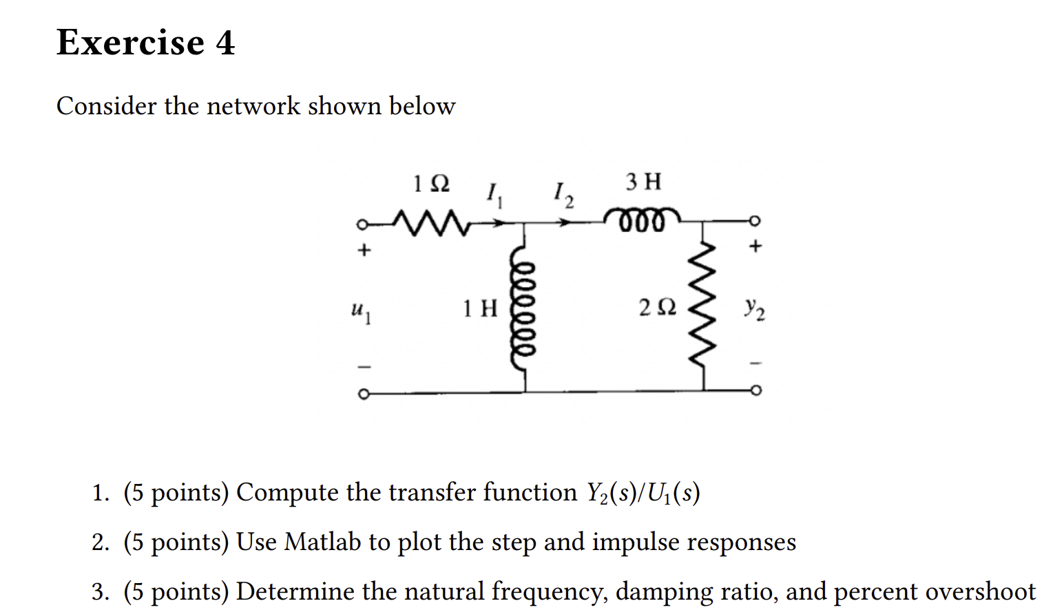 Solved Consider the network shown below 1. (5 points) | Chegg.com