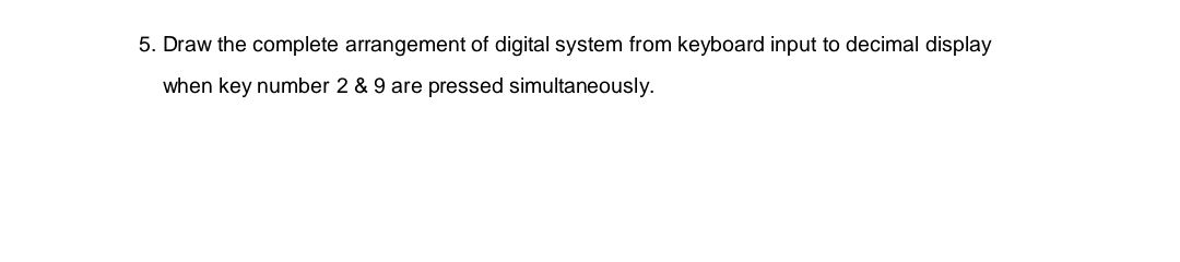 Solved 5. Draw the complete arrangement of digital system | Chegg.com