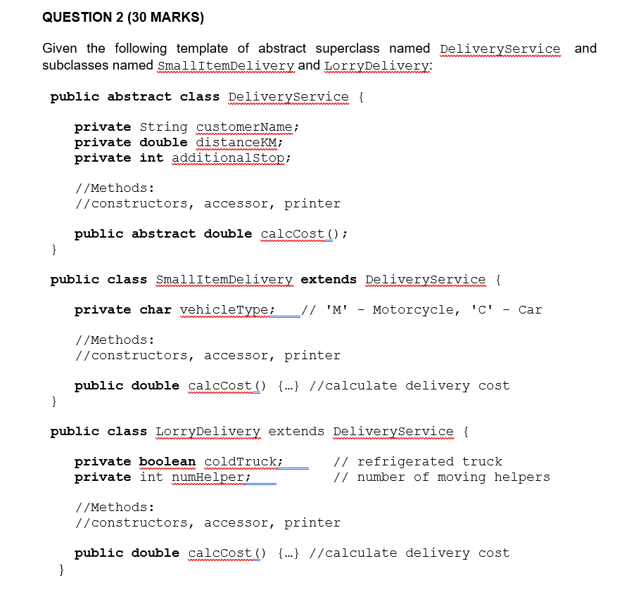 Solved Write the following method definition: i) Normal | Chegg.com