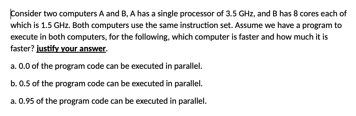 Solved Consider two computers A and B, ﻿A has a single | Chegg.com