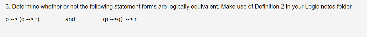 3. Determine whether or not the following statement | Chegg.com