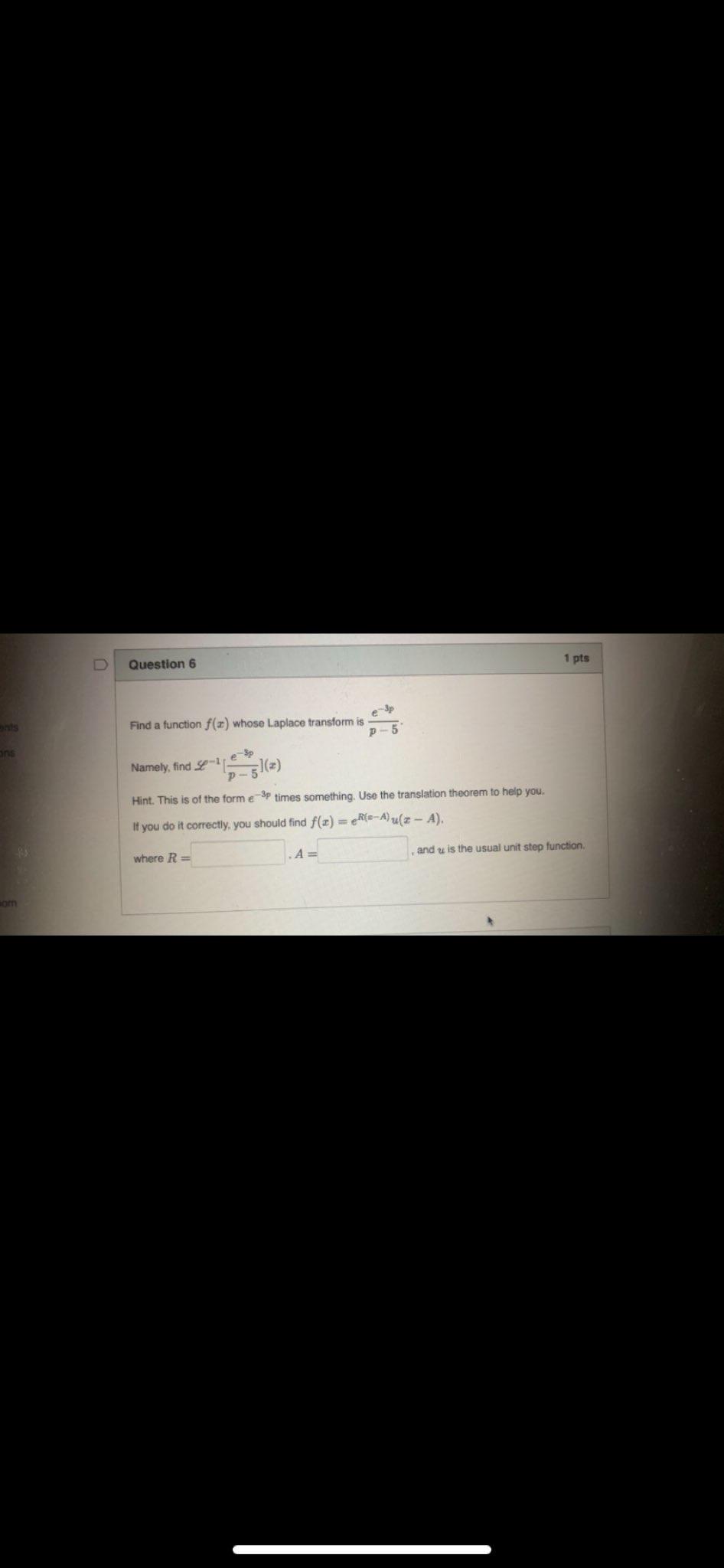 Solved Find a function f(x) whose Laplace transform is | Chegg.com