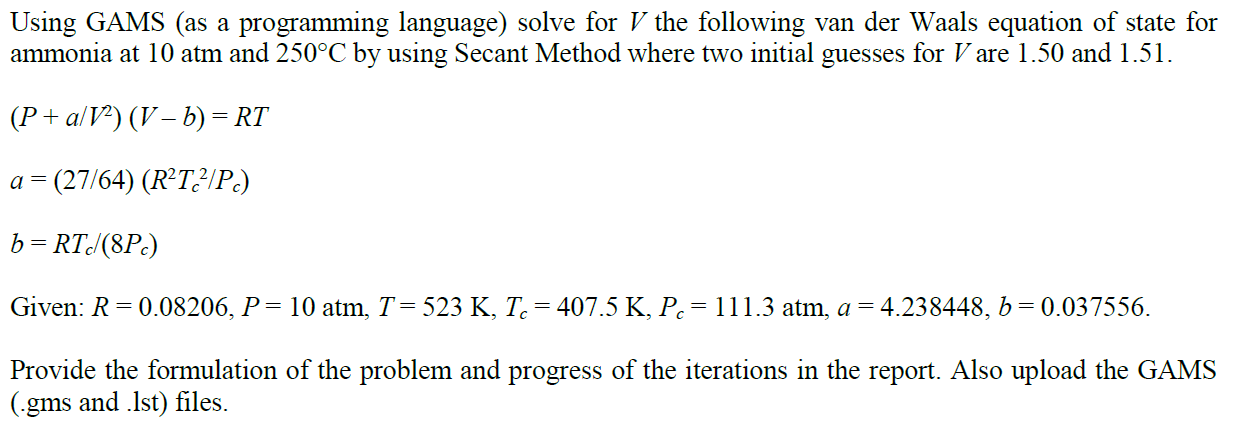 Using Gams As A Programming Language Solve For V