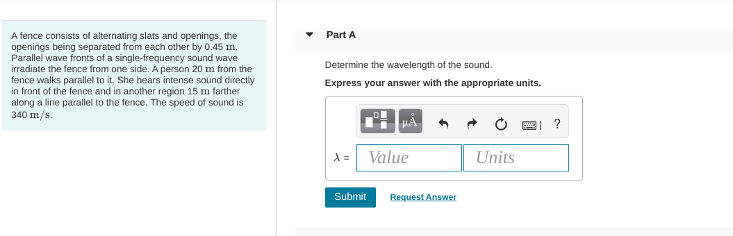Solved Part A A fence consists of alternating slats and | Chegg.com