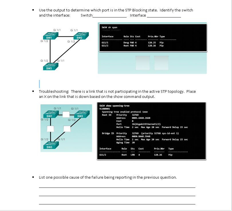 Solved ⦁ Use the output to determine which port is in the | Chegg.com