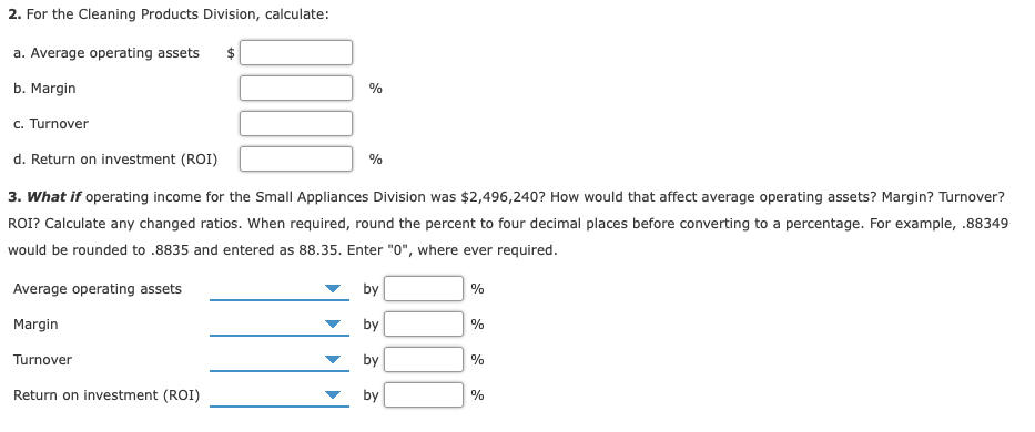 Solved Calculating Average Operating Assets, Margin, | Chegg.com