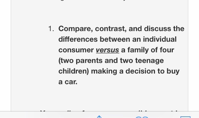 Solved Compare, contrast, and discuss the differences | Chegg.com