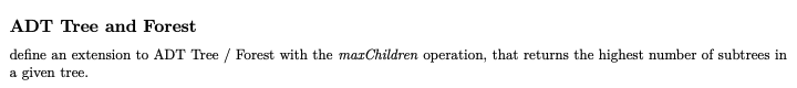 Solved ADT Tree and Forest define an extension to ADT Tree / | Chegg.com