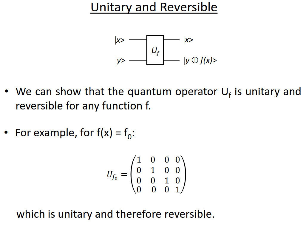 Solved Classical Unary Operator • A function that takes 0 or | Chegg.com