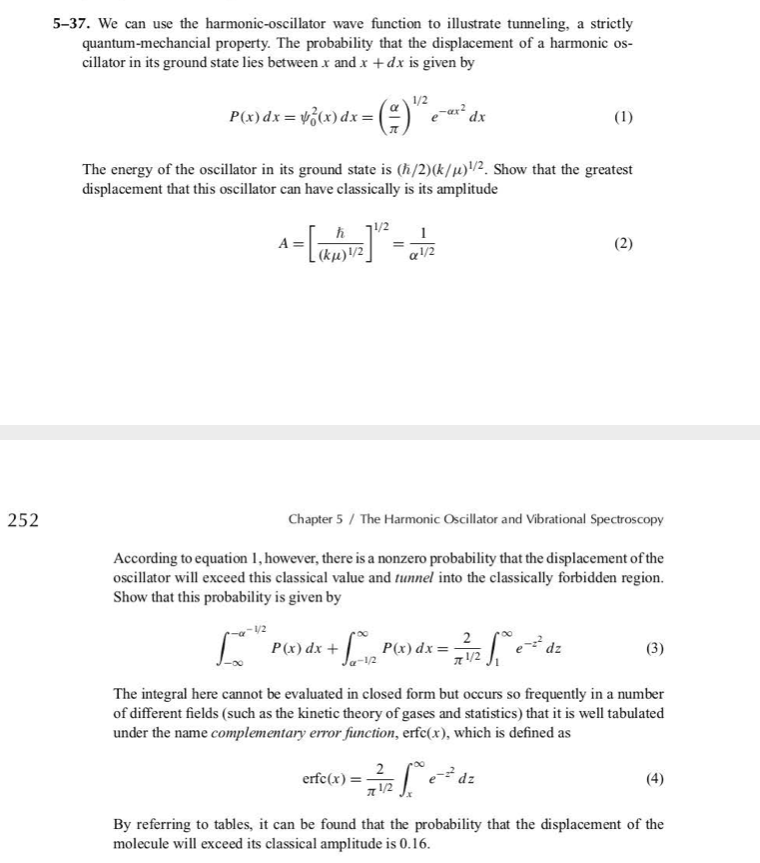 Solved 5–37. We can use the harmonic oscillator wave | Chegg.com