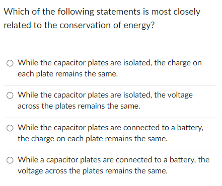 Solved Which of the following statements is most closely | Chegg.com