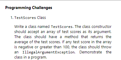Solved p. 741 Programming Challenges #1. Make sure you read | Chegg.com