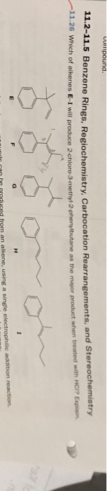 Solved 11.2-11.5 Benzene Rings, Regiochemistry, Carbocation | Chegg.com