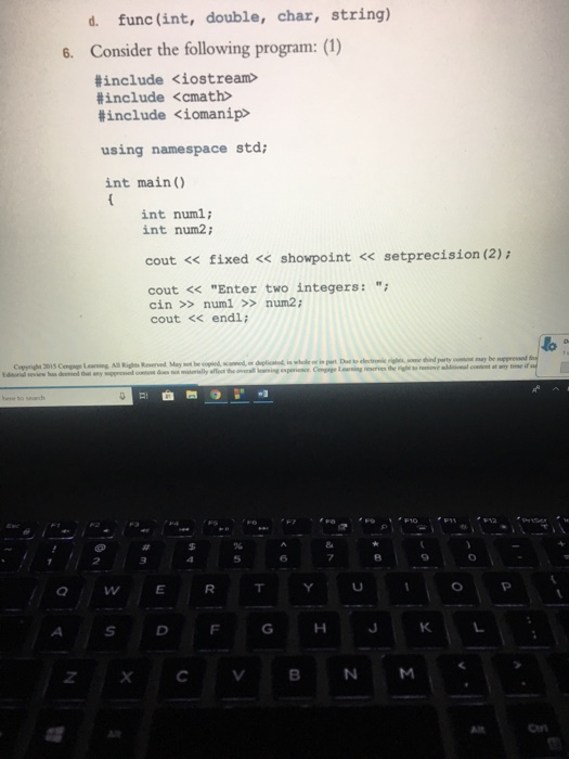 Solved 4 Using The Functions Described In Table 6 1 Write