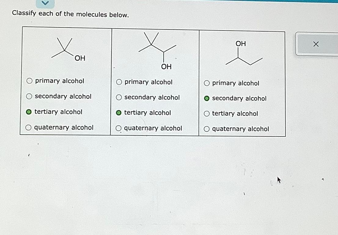 Solved Classify each of the molecules below. | Chegg.com