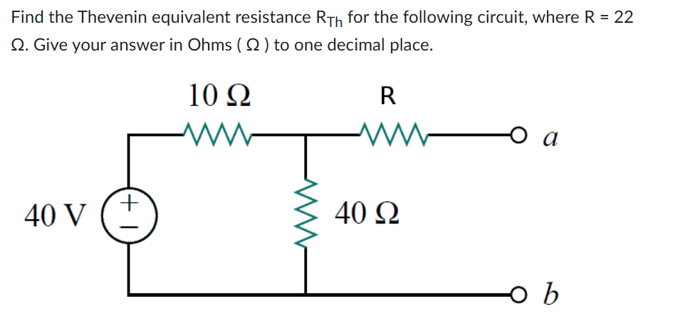 Solved Find the Thevenin equivalent resistance RTh ﻿for the | Chegg.com