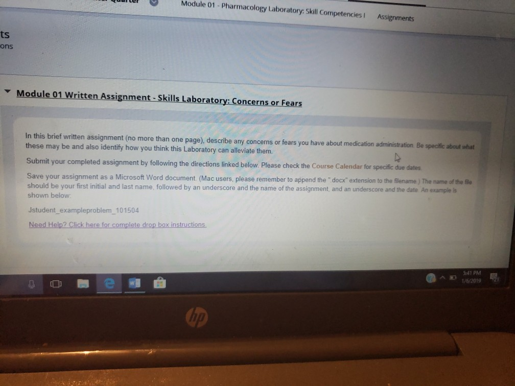 Module 01 Assignments ts ons Module 01 Written | Chegg.com