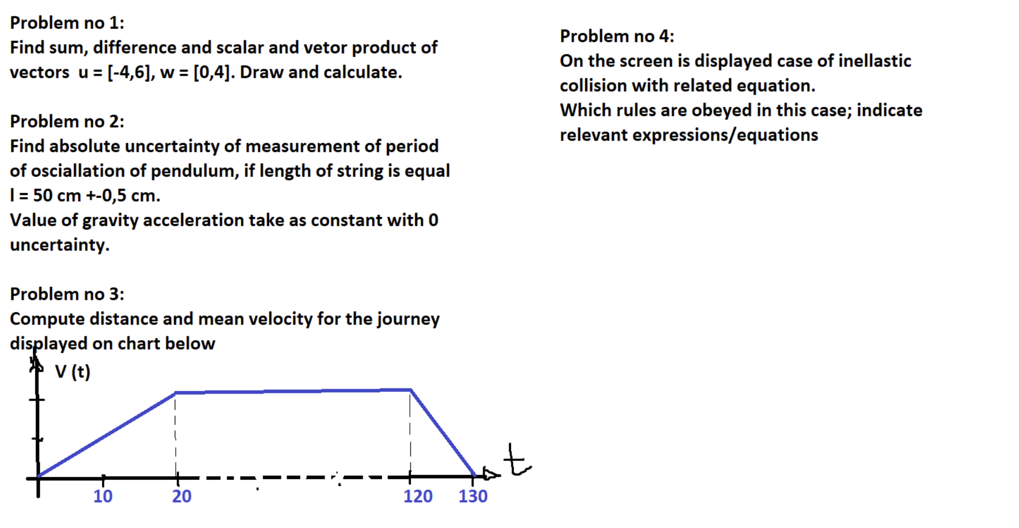 Solved Problem no 1: Find sum, difference and scalar and | Chegg.com