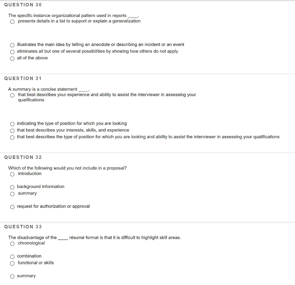 Solved QUESTION 30 The specific instance organizational | Chegg.com