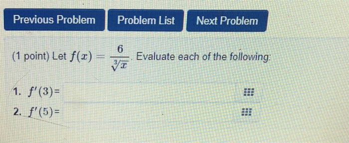 Solved Previous ProblemProblem List Next Problem (1 point) | Chegg.com Solved Previous ProblemProblem List Next Problem (1 point) | Chegg.com
