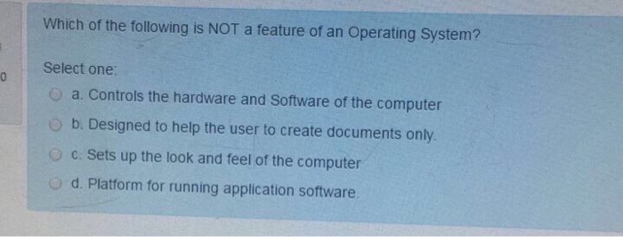 Solved Which of the following is NOT a feature of an | Chegg.com