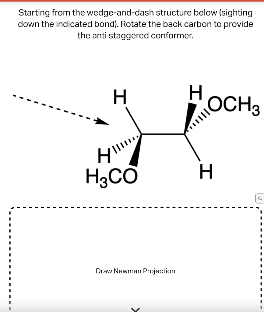 Solved Starting from the wedge-and-dash structure below | Chegg.com