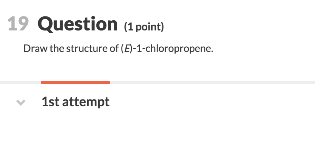 Solved 19 Question (1 point) Draw the structure of | Chegg.com