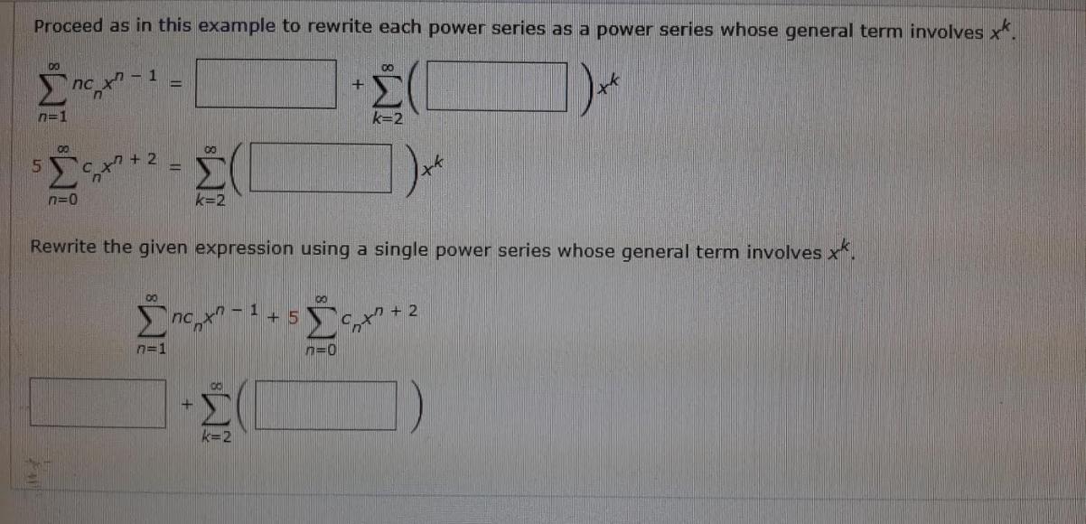 Solved Proceed as in this example to rewrite each power | Chegg.com