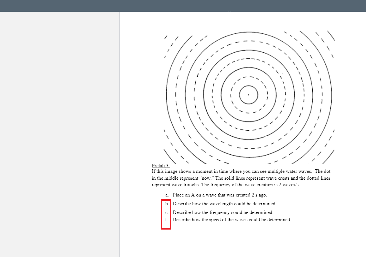 Solved Prelab 3: If this image shows a moment in time where | Chegg.com
