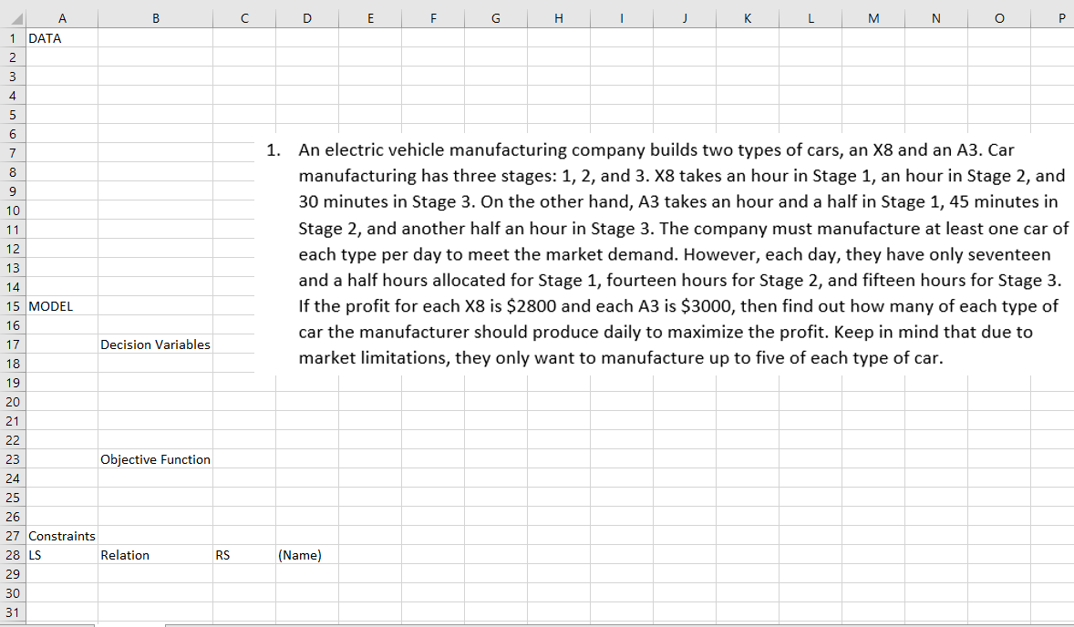 Solved An electric vehicle manufacturing company builds two | Chegg.com