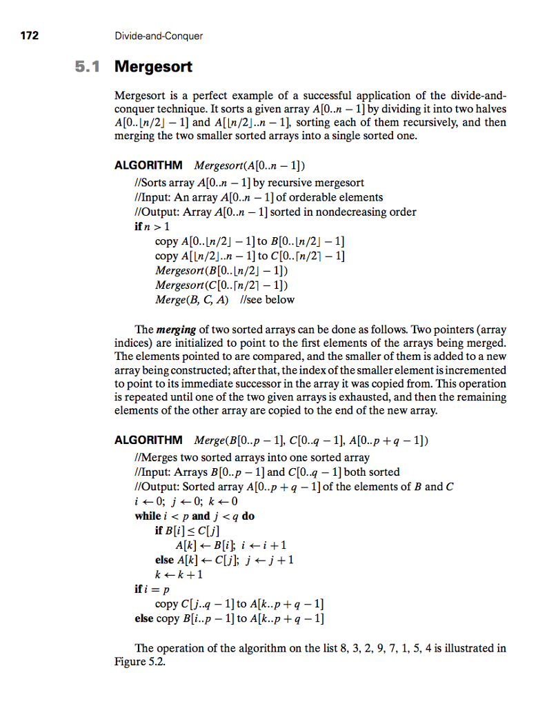 Solved Implement the following algorithm in Java using an | Chegg.com