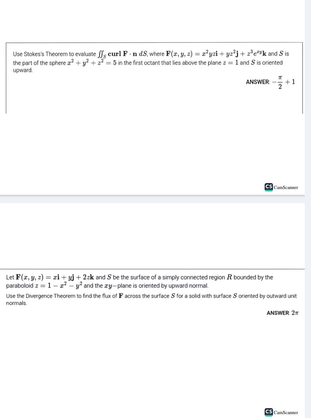 Solved Use Stokes's Theorem to ﻿evaluate ∬ScurlF*ndS, ﻿where | Chegg.com