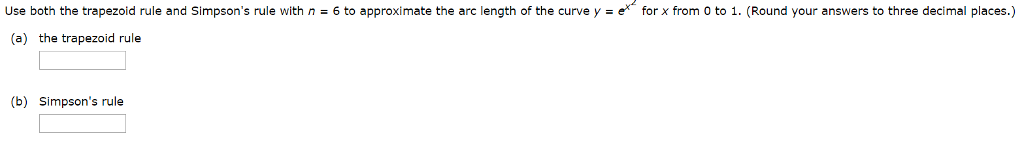 Solved Use both the trapezoid rule and Simpson's rule with n | Chegg.com