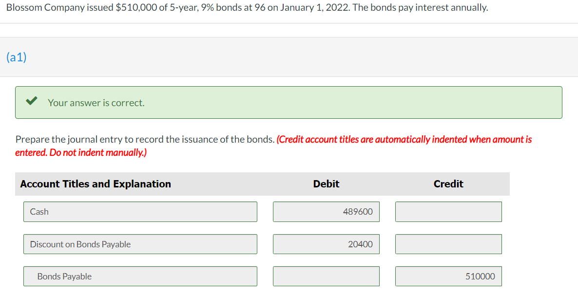 Solved Prepare the journal entry to record the issuance of | Chegg.com