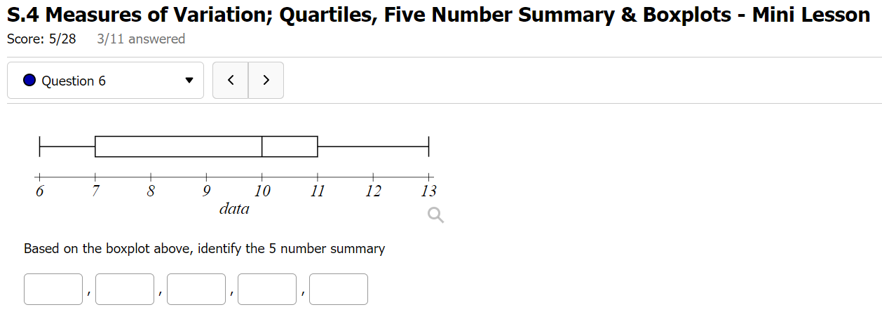 Solved S.4 Measures of Variation; Quartiles, Five Number | Chegg.com