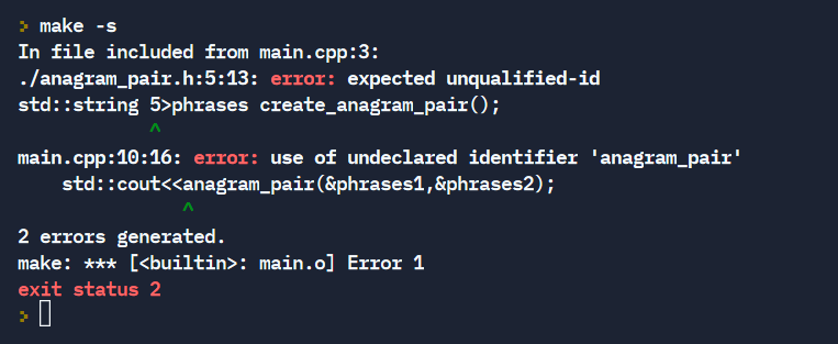 Solved // anagram_pair.cpp #include | Chegg.com