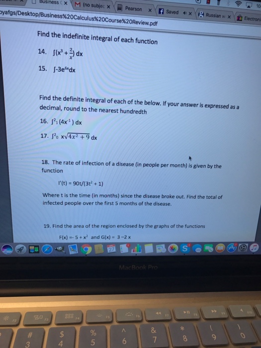 Solved For1through 5, find the derivative of each function. | Chegg.com