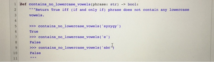 Solved 1 Hef Contains No Lowercase Vowels Phrase Str