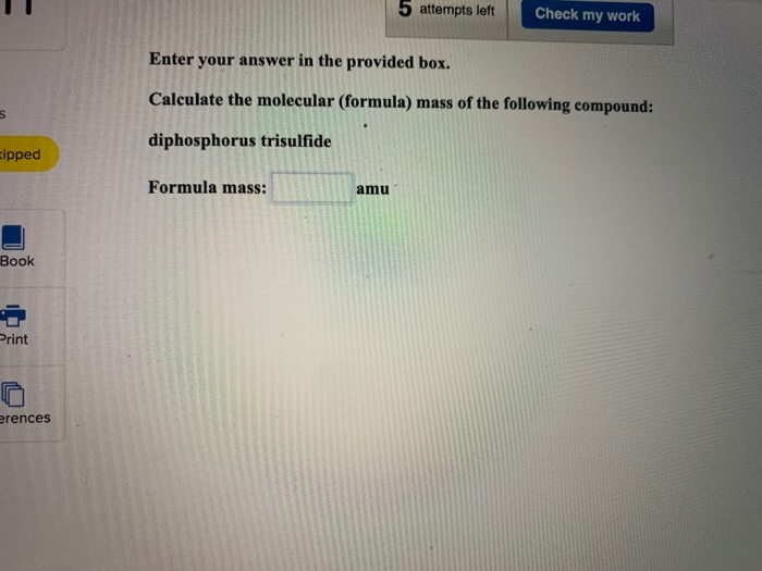 Solved 5 attempts left Check my work Enter your answer in | Chegg.com