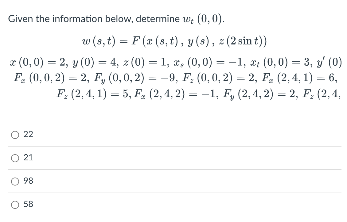 Solved Let h be the composite function h(x,y)=g(f(x,y)) | Chegg.com