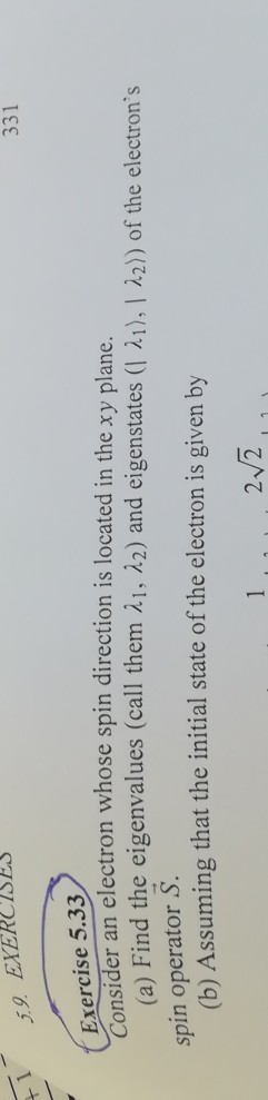 Solved Exercise 5.11 Consider the wave function (a) Write | Chegg.com