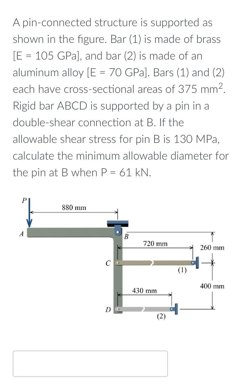 Solved A pin-connected structure is supported as shown in | Chegg.com