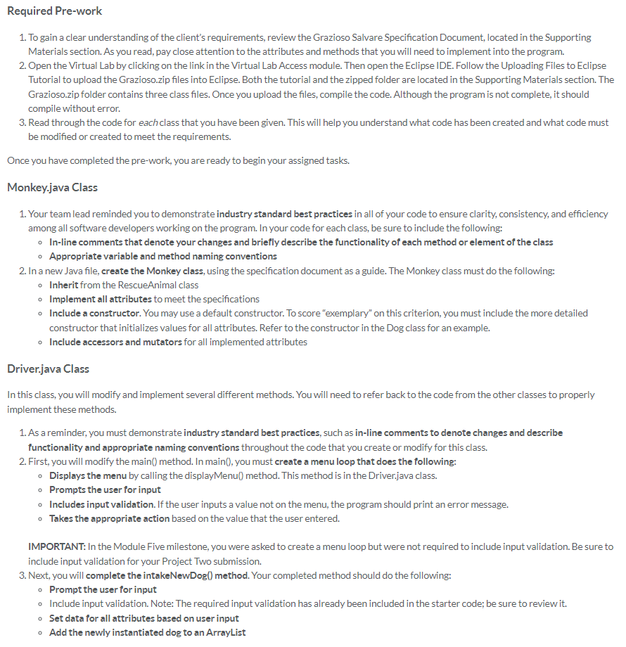 Solved - Implement appropriate language constructs for an | Chegg.com
