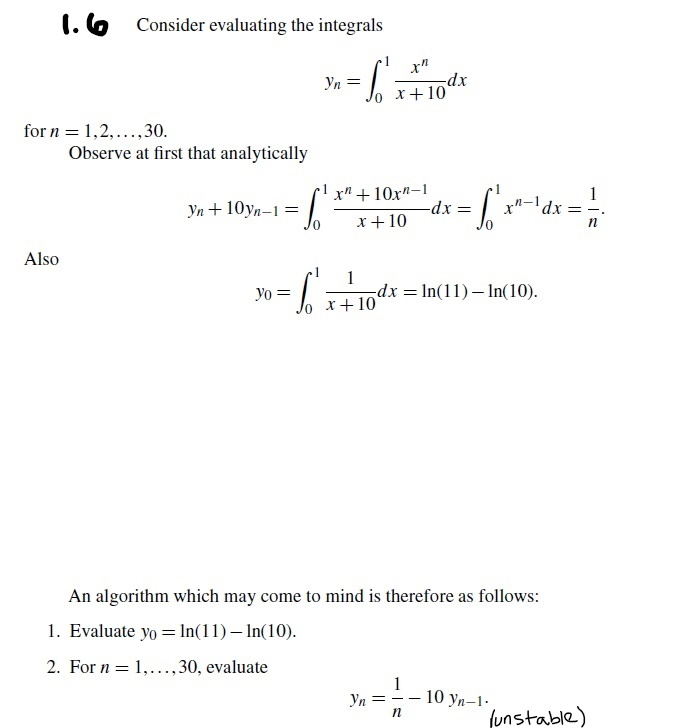 Solved Using MATLAB, I must derive a formula to approximate | Chegg.com